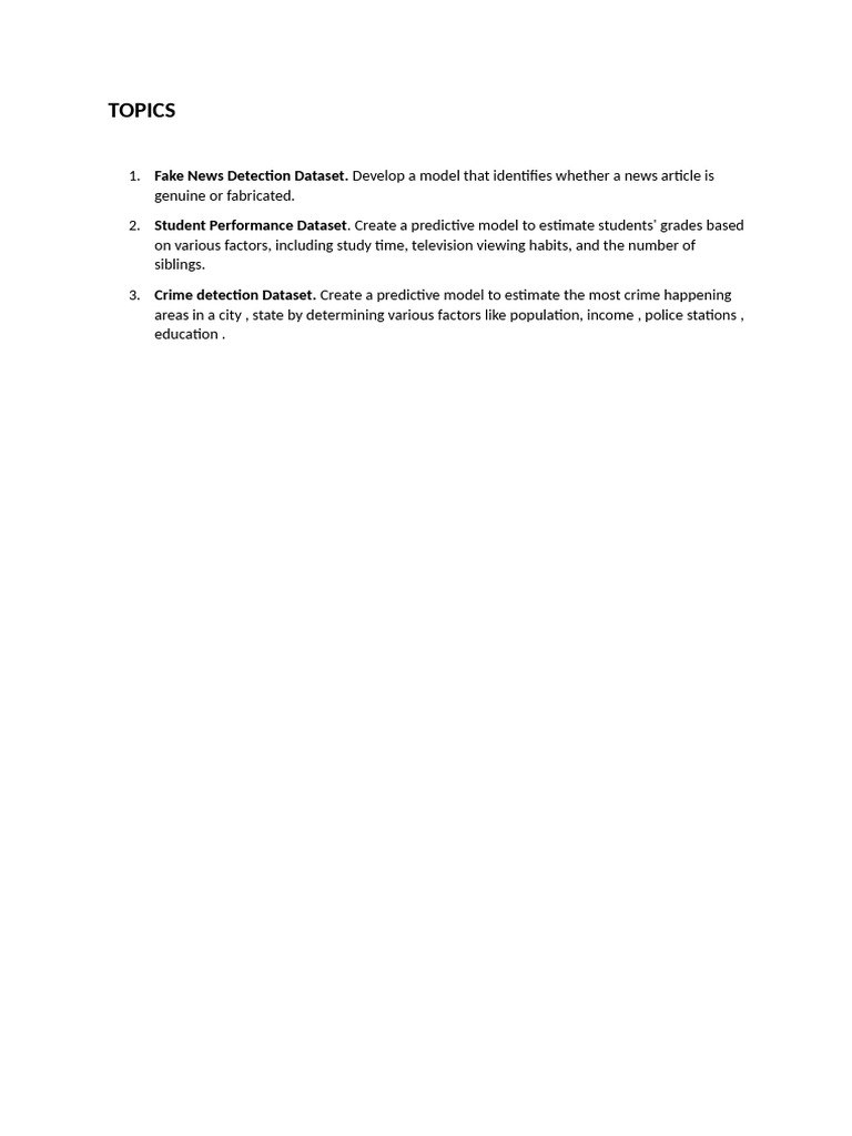 Horizon Topics | PDF