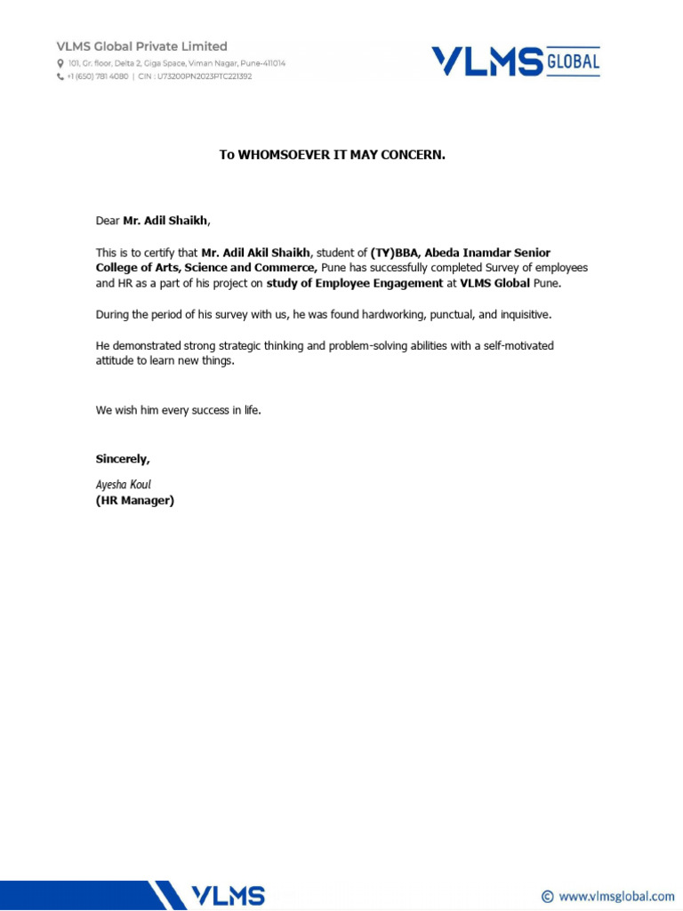 Adil Shaikh Certificate | PDF