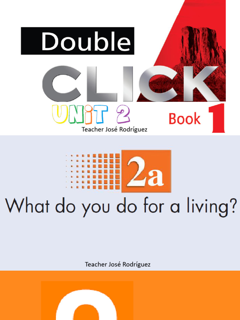 Double Click 1 Unit 2 Lesson Plan | PDF