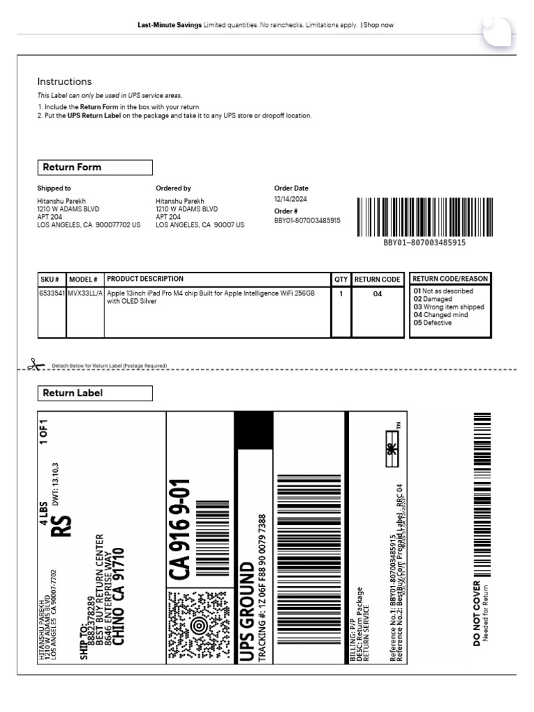 Best Buy Order Details | PDF