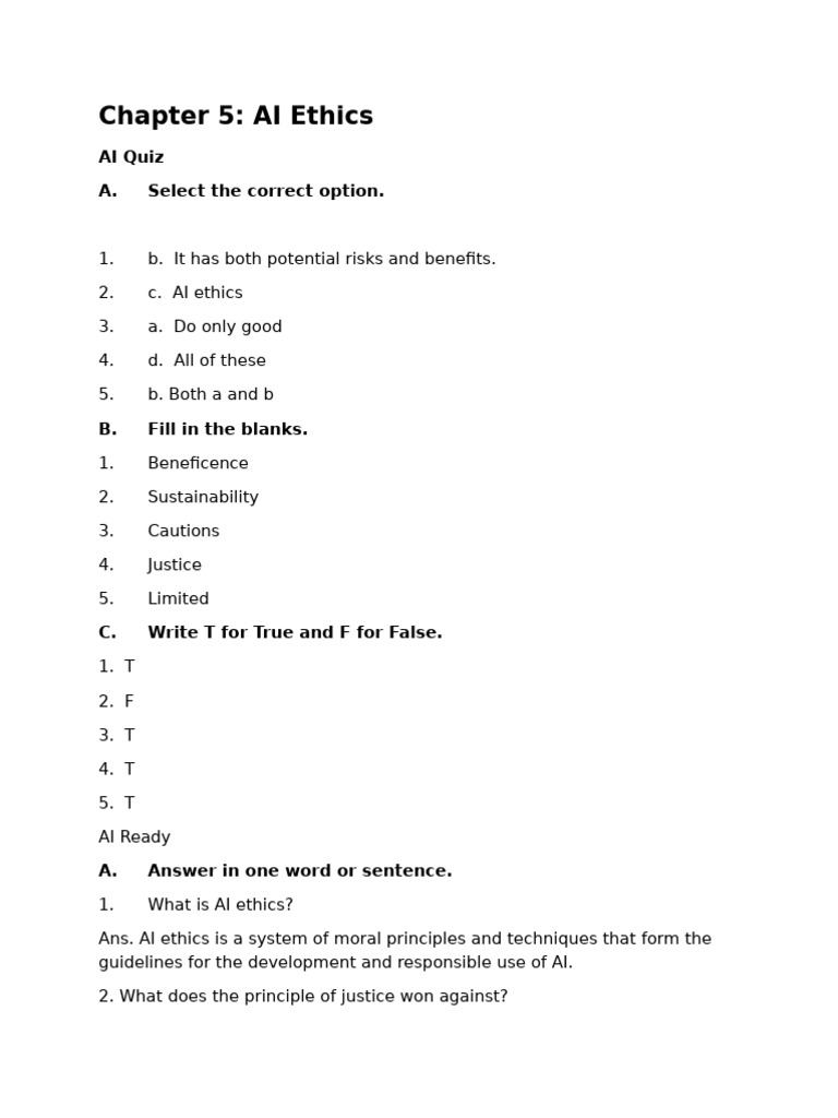 7th AI Ch. 5. AI Ethics | PDF | Artificial Intelligence | Intelligence ...