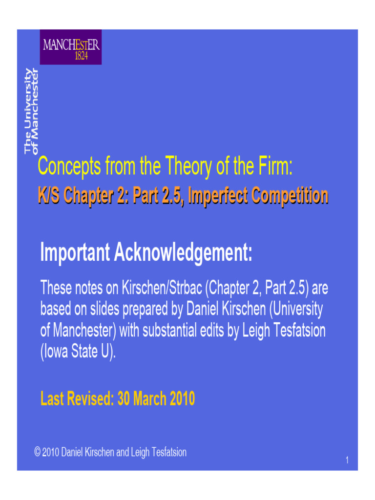 Imperfect Competition and Monopoly Models | PDF | Monopoly | Imperfect ...