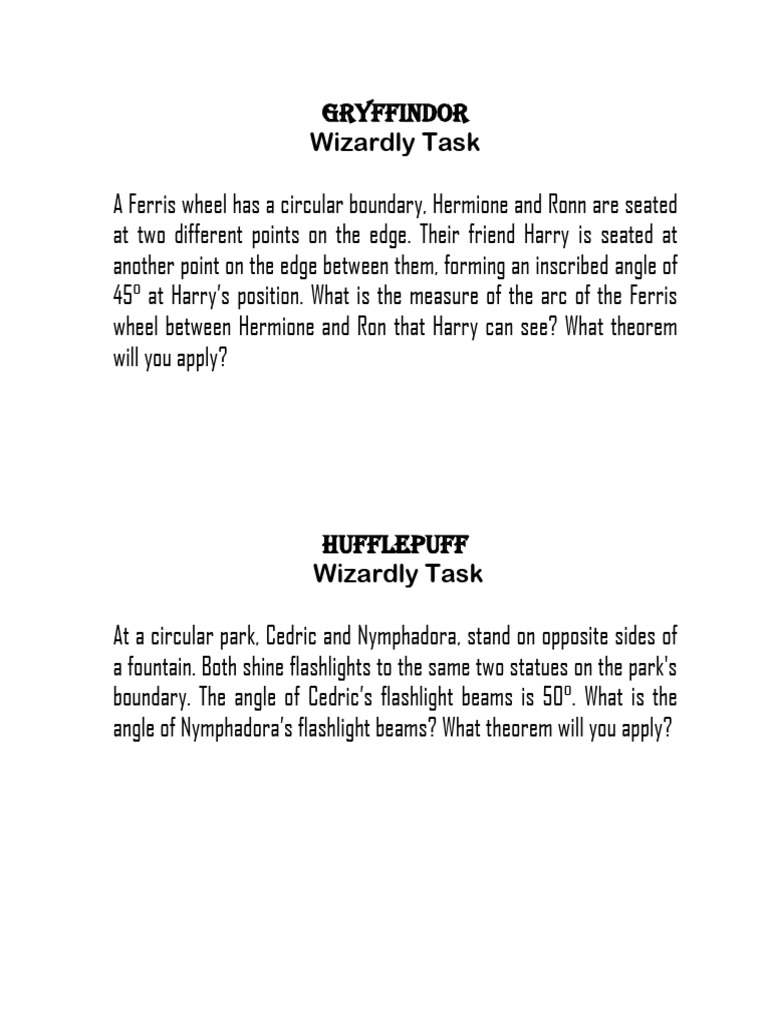 TASK LETTER | PDF