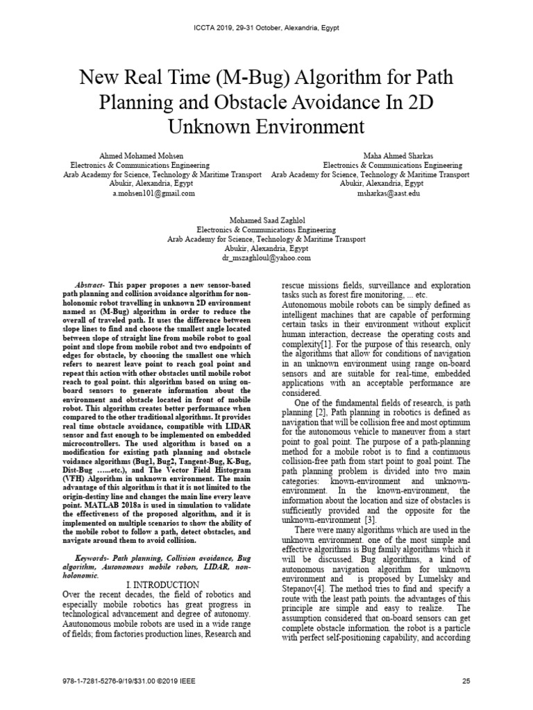 66 - 79 - New Real Time (M) Bug Algorithm For Path Bplanning V | PDF | Lidar | Automation
