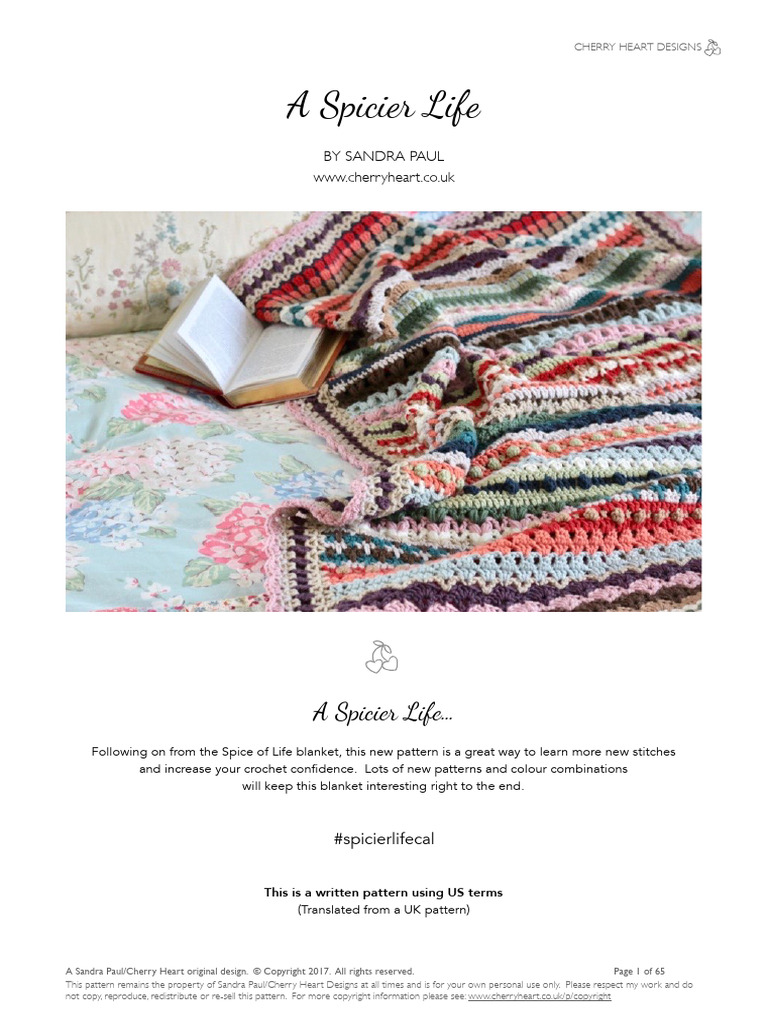 A Spicier Life - Complete Pattern US Terms | PDF | Crochet | Gauge ...