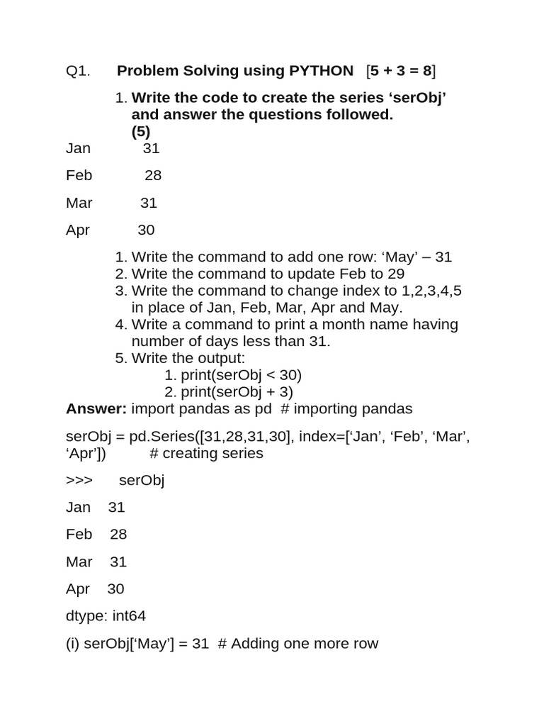 Python and SQL Problem Solving Guide | PDF | Computer Programming ...