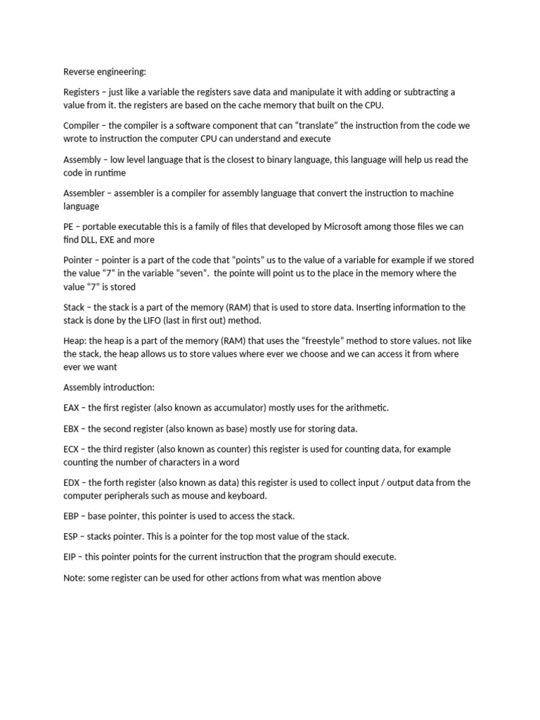 Reverse Engineering | PDF | Windows Registry | File System
