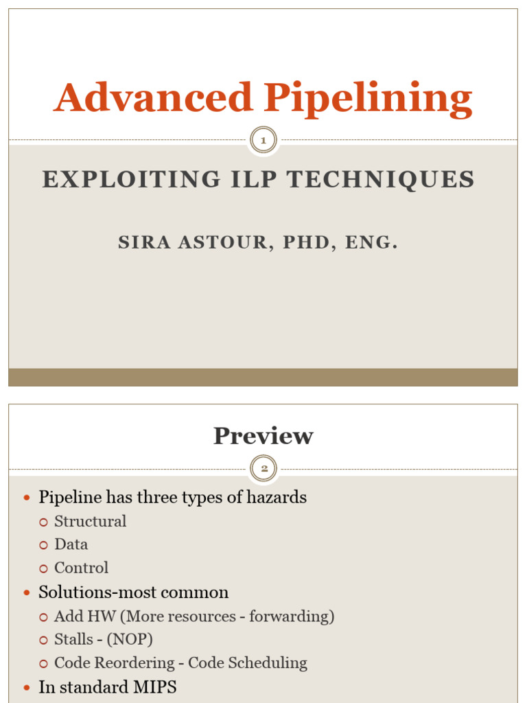 4-Advanced Pipelining - 241114 - 060906 | PDF | Computer Architecture ...