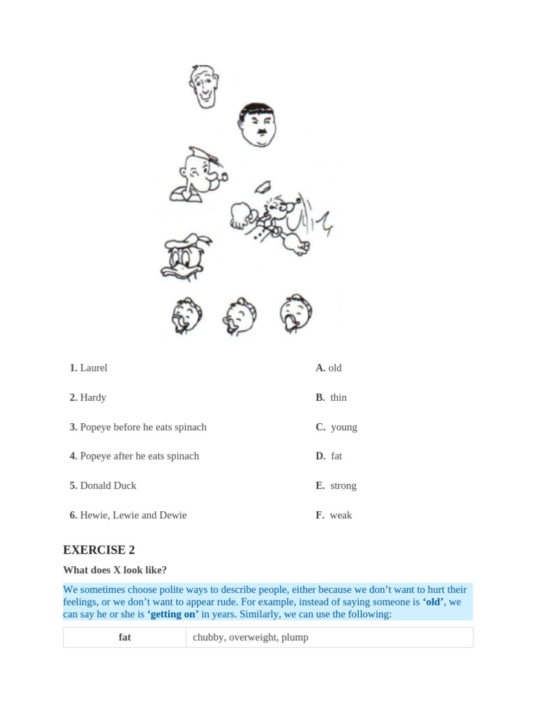 Describing People: Characteristics & Traits | PDF