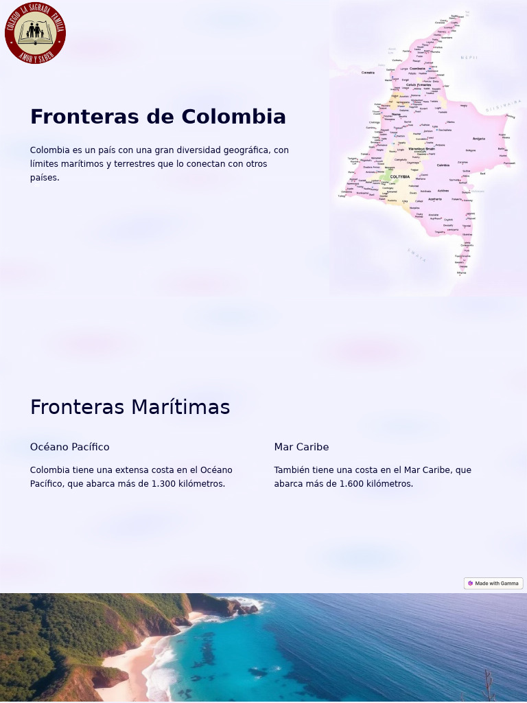 Fronteras de Colombia: Mar y Tierra | PDF | Colombia | Venezuela