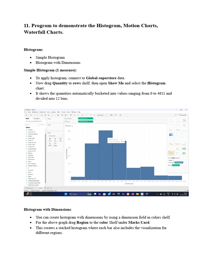 11th program.. | PDF | Histogram | Chart