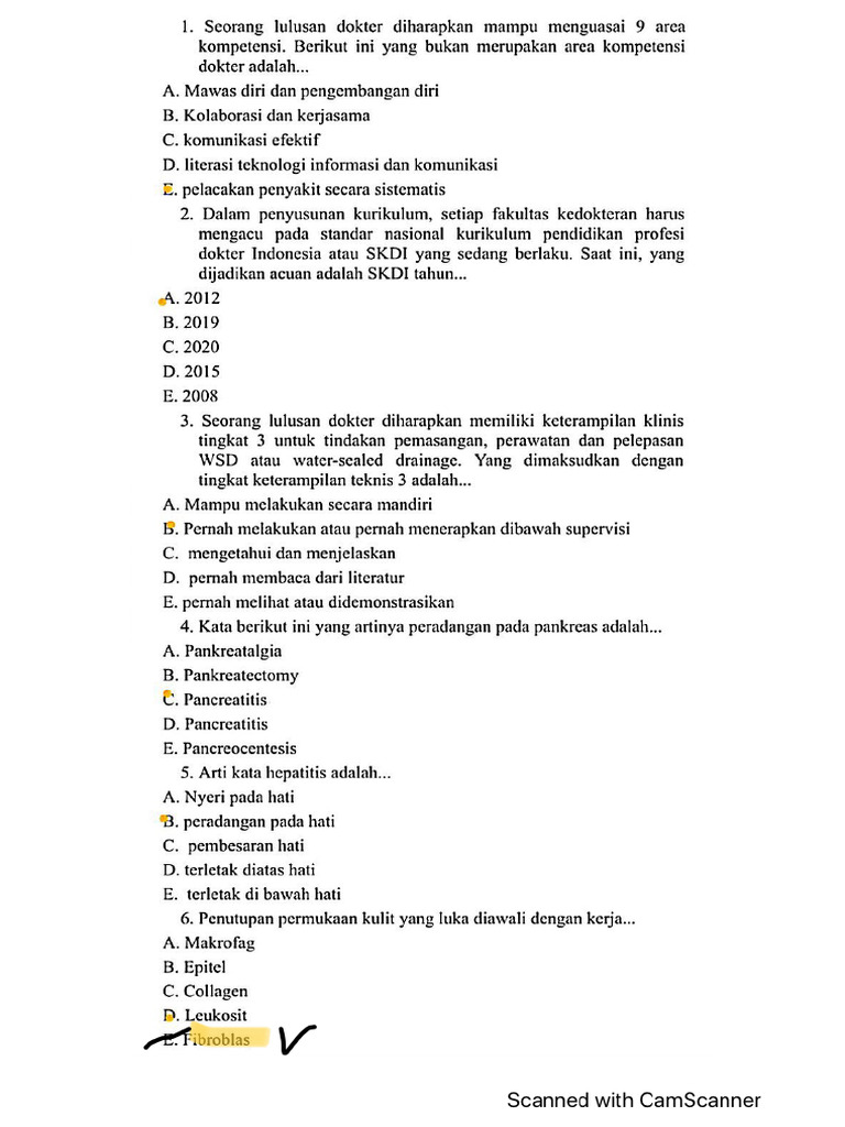 Soal Ujian Blok 1 | PDF