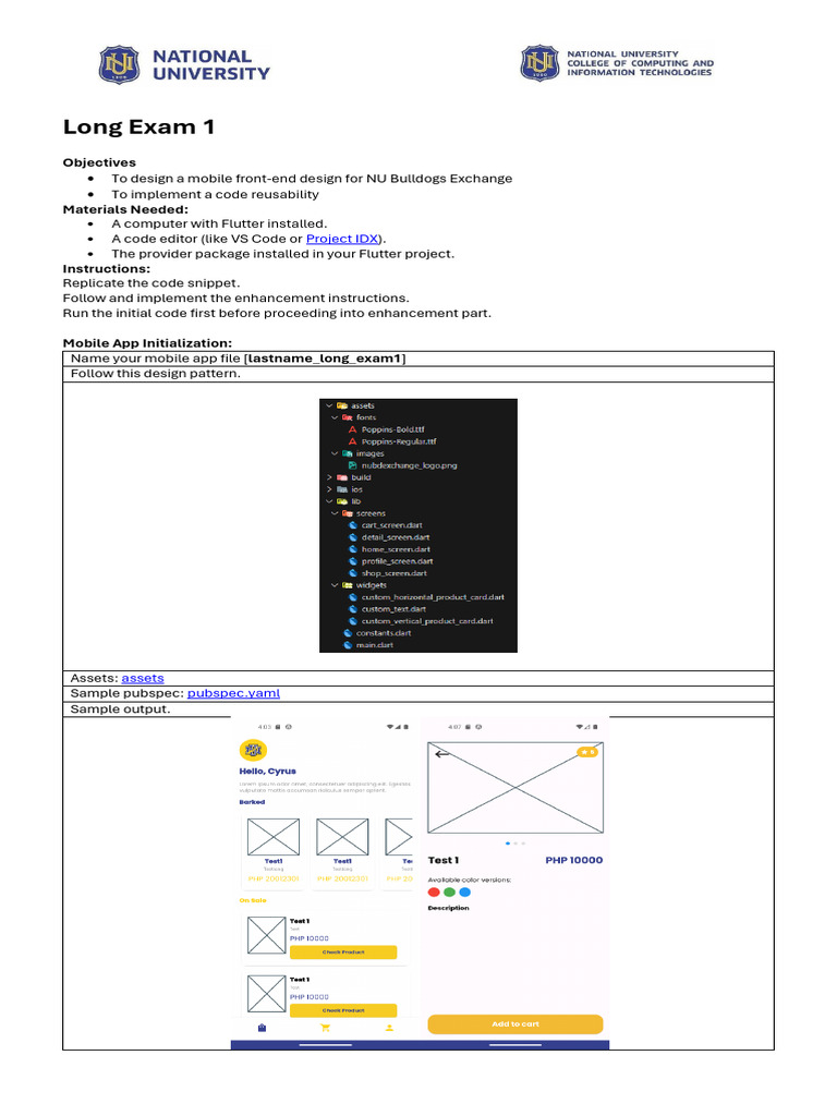 Long Exam 1 PARTII - Practical | PDF | Source Code | Computer Programming