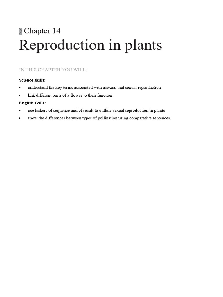 Plant Reproduction: Asexual vs. Sexual | PDF | Flowers | Sexual ...