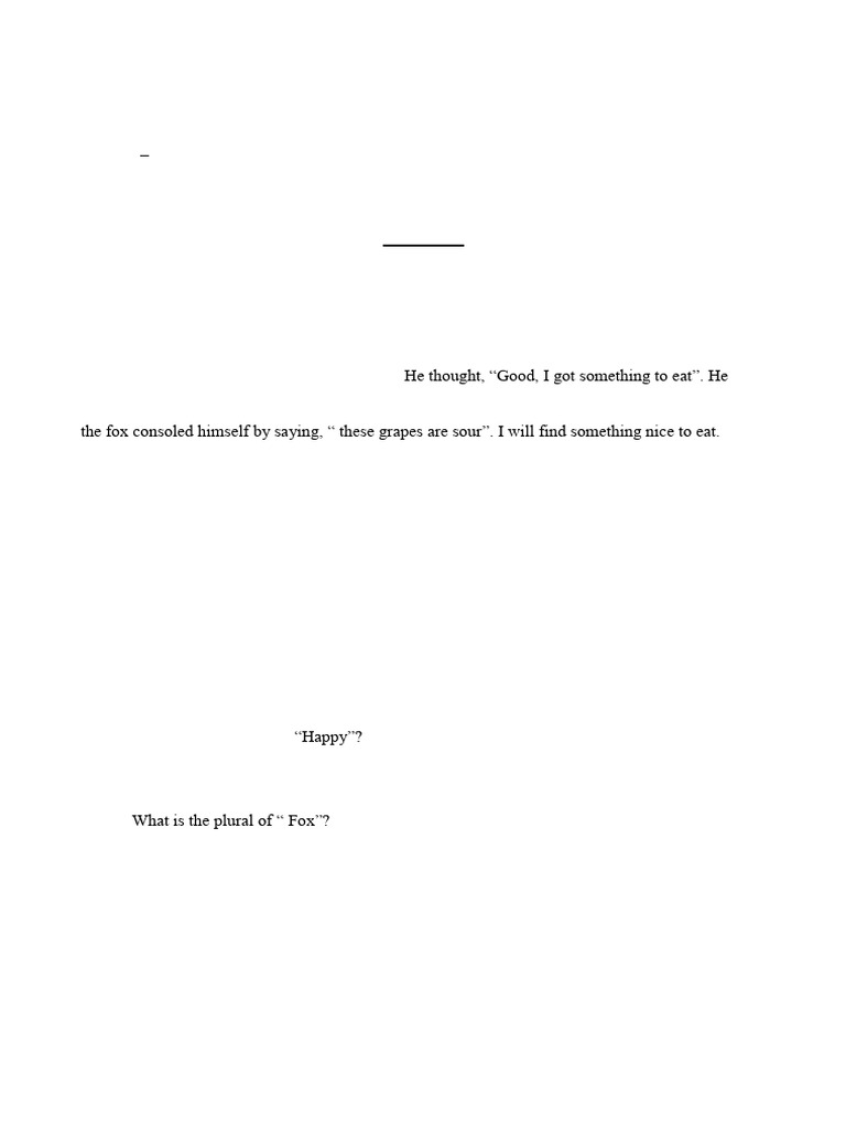 Class 3 English Sample Paper 2020-21 | PDF