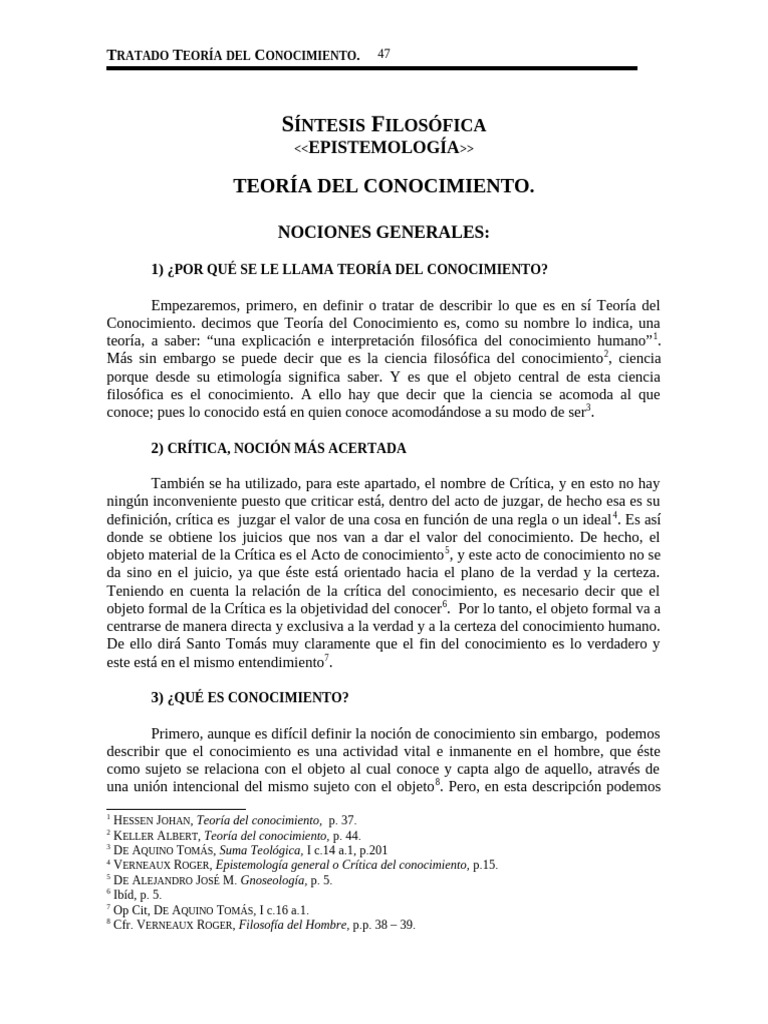 Epistemología | PDF | Verdad | Conocimiento