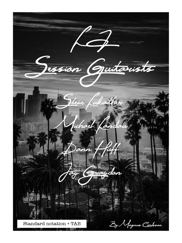 Ver 5.0 (Size A4) +TAB LA Session Guitarists - Steve Lukather, Michael ...