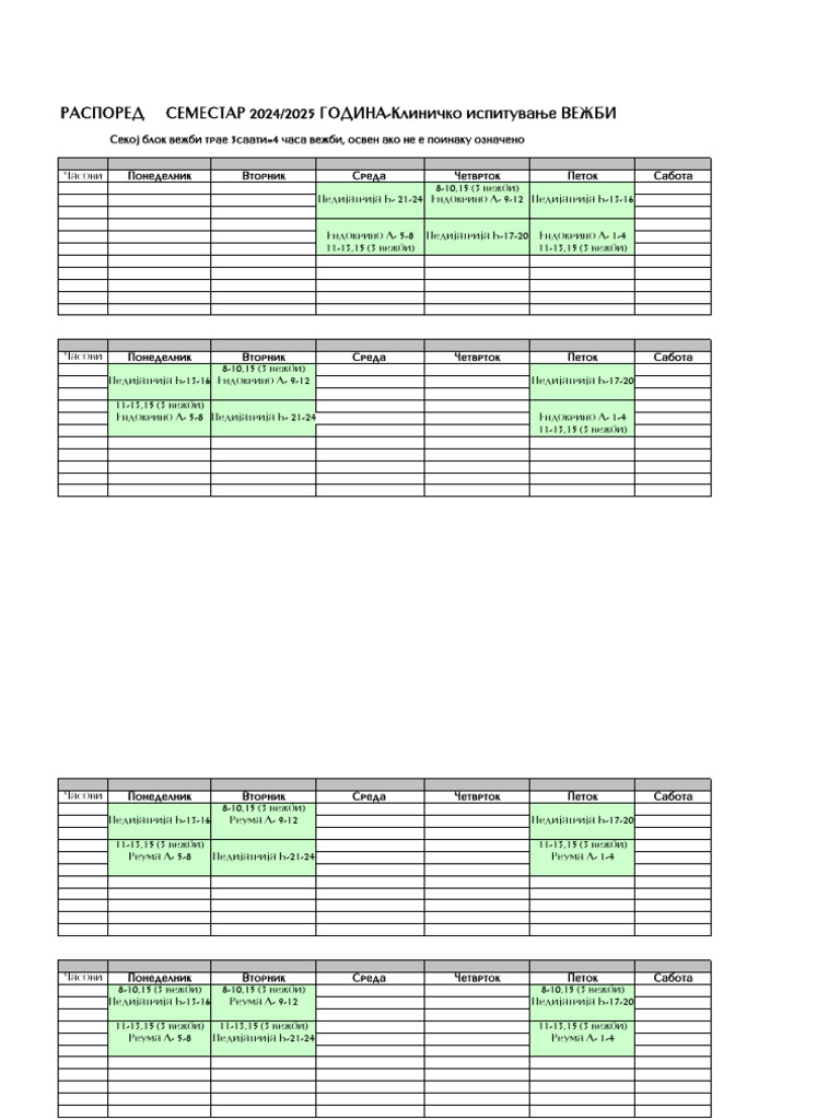 Kliispit Vezbi 2025 | PDF