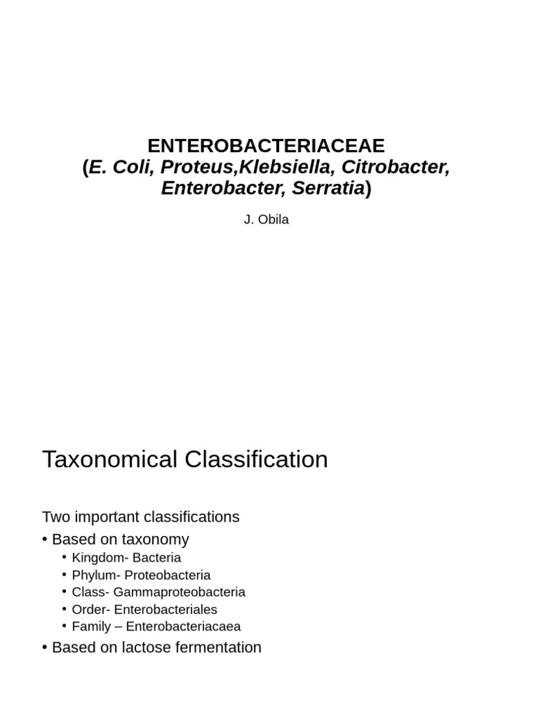 13 Enterobacteriaceae | PDF | Microbiology | Bacteria