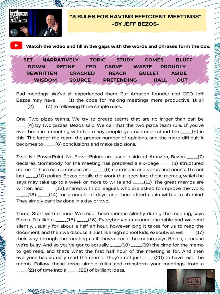 Jeff Bezos - Video Transcript | PDF