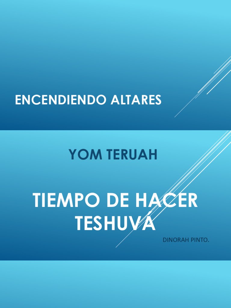 TESHUVÁ | PDF | Pecado | Cristo (título)