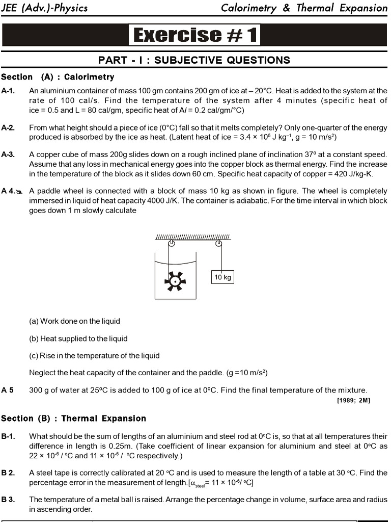 18 Calorimetry and Thermal Expansion | PDF | Thermal Expansion | Heat