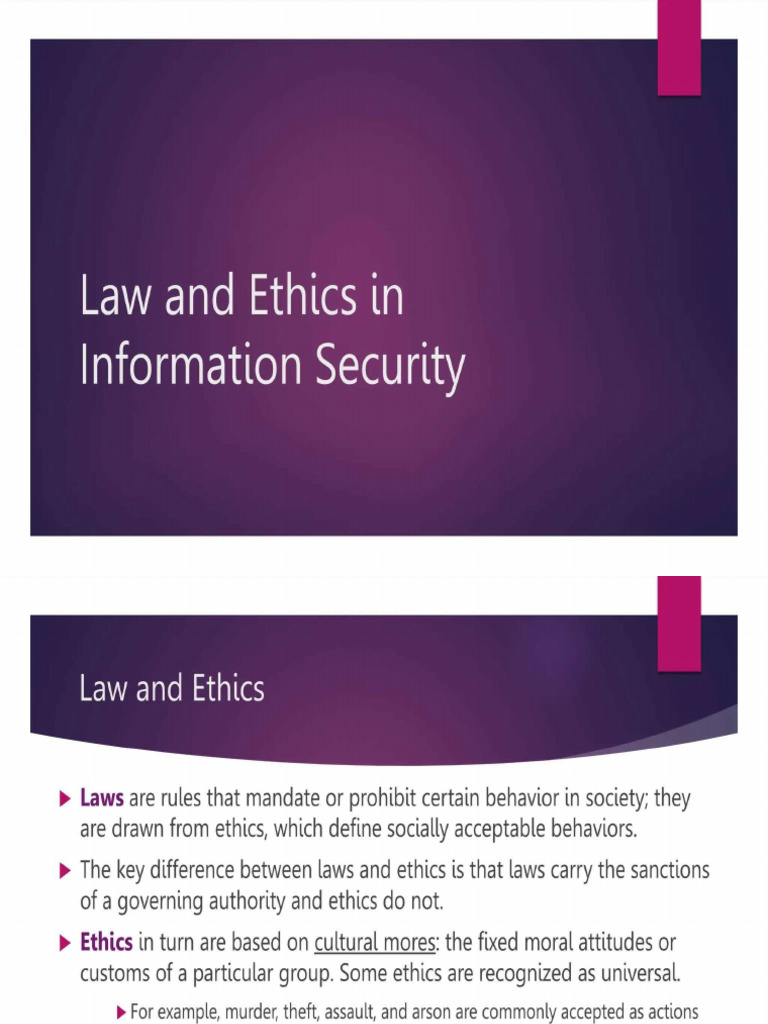 Law and Ethics | PDF