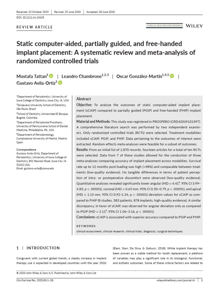 21. Avila-Ortiz, Gonzalez Martin O, Et Al 41 (2020). Static Computer ...