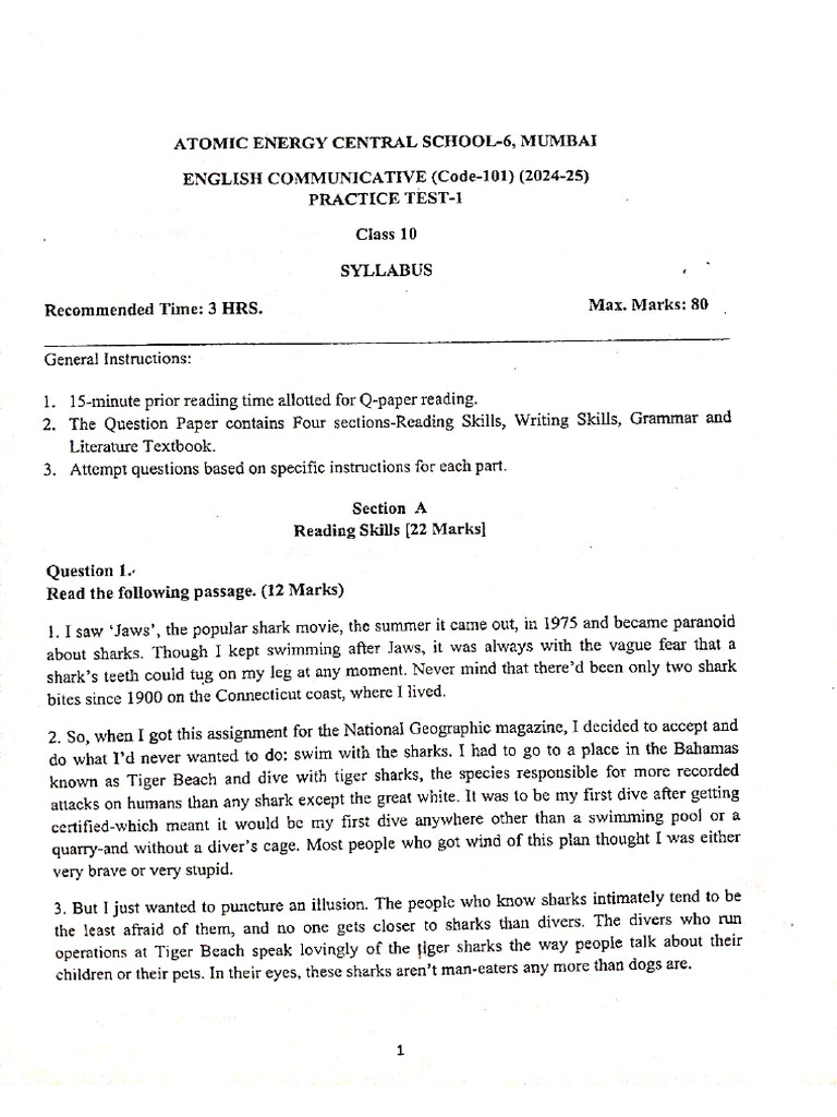 AECS 6 Prelim Papers 1 | PDF