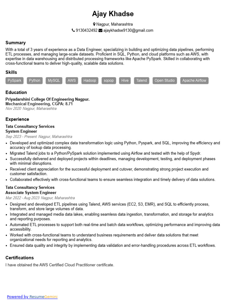 Ajay K Data Engineer Updated | PDF | Apache Spark | Amazon Web Services