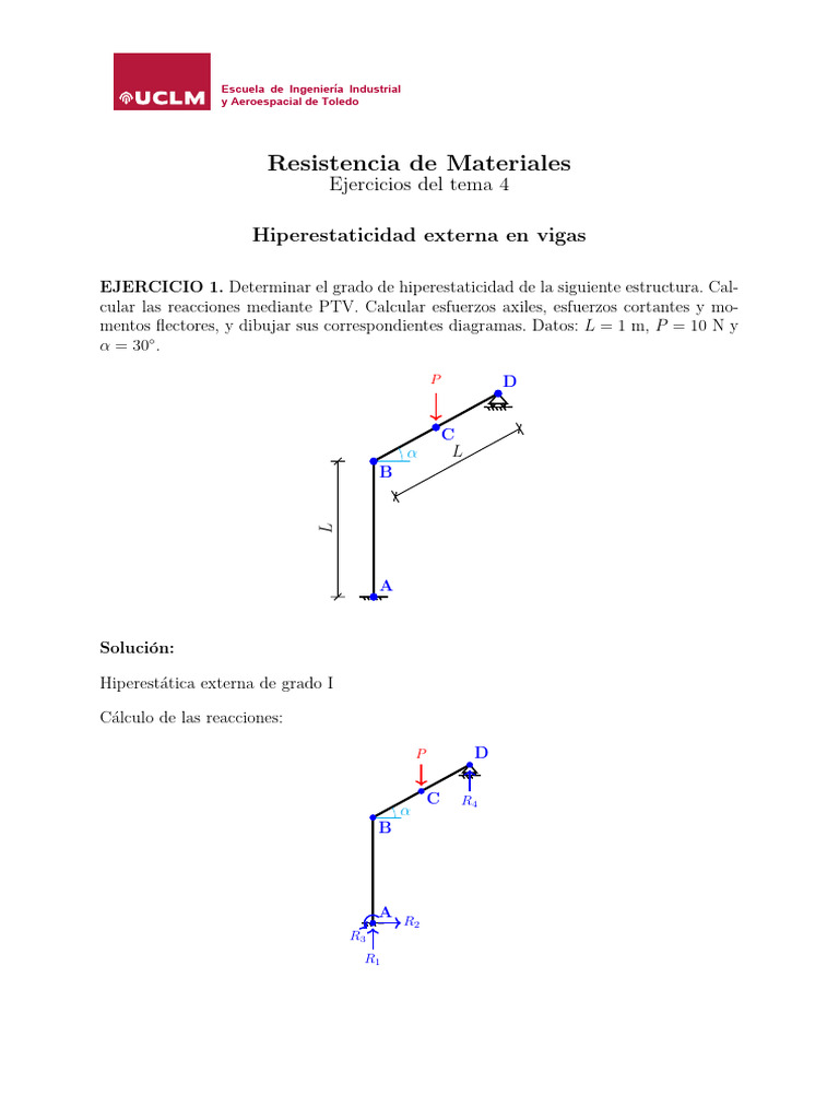 RM_Ejercicios_tema_4 | PDF | Elasticidad (Física) | Análisis estructural