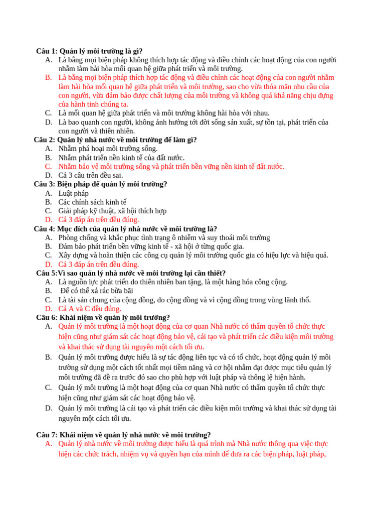 KTMT Đề cương câu hỏi chương 6 | PDF