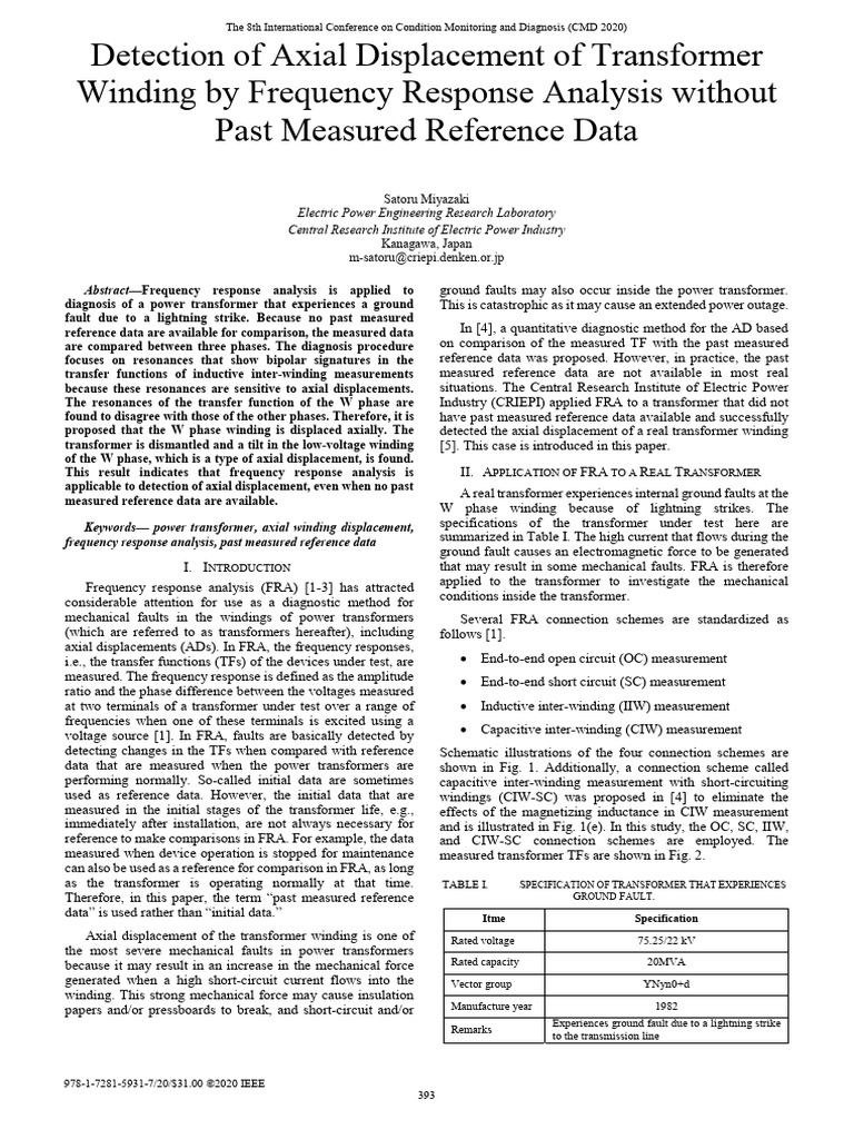 Paper_ Detection of Axial Displacement of Transformer Winding by Frequency Response Analysis ...