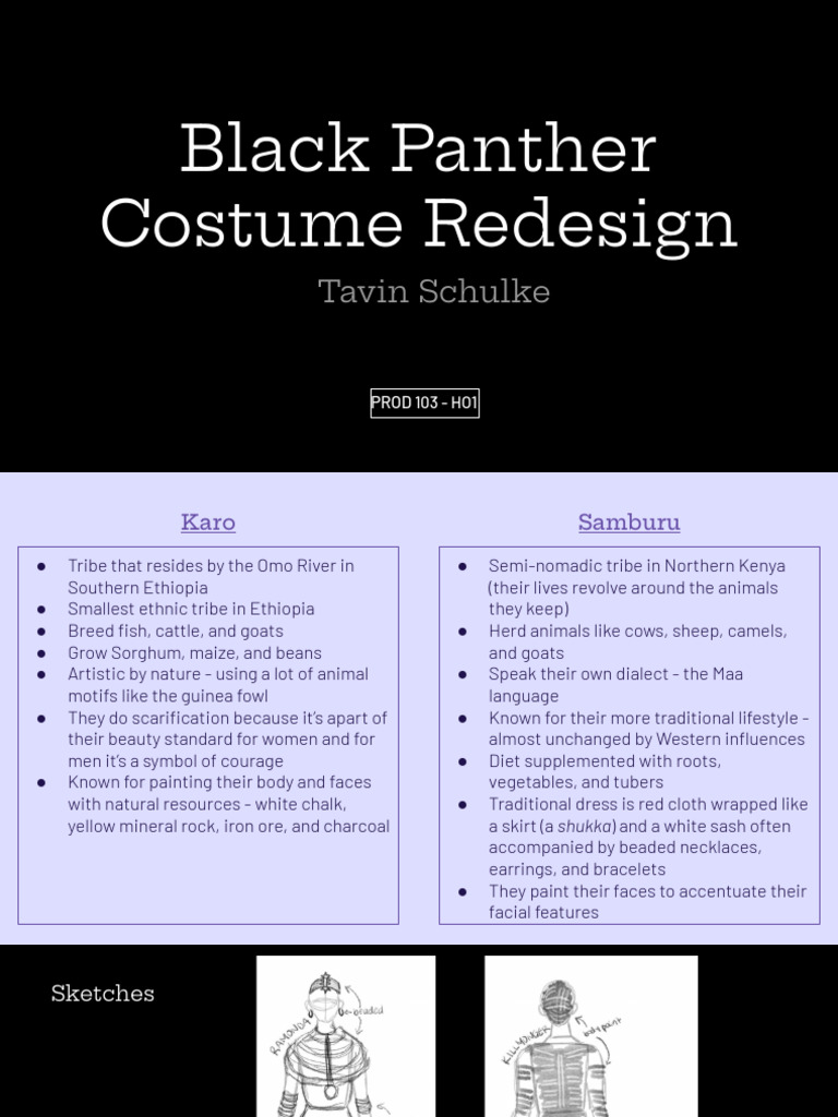 Black Panther Costume Redesign | PDF