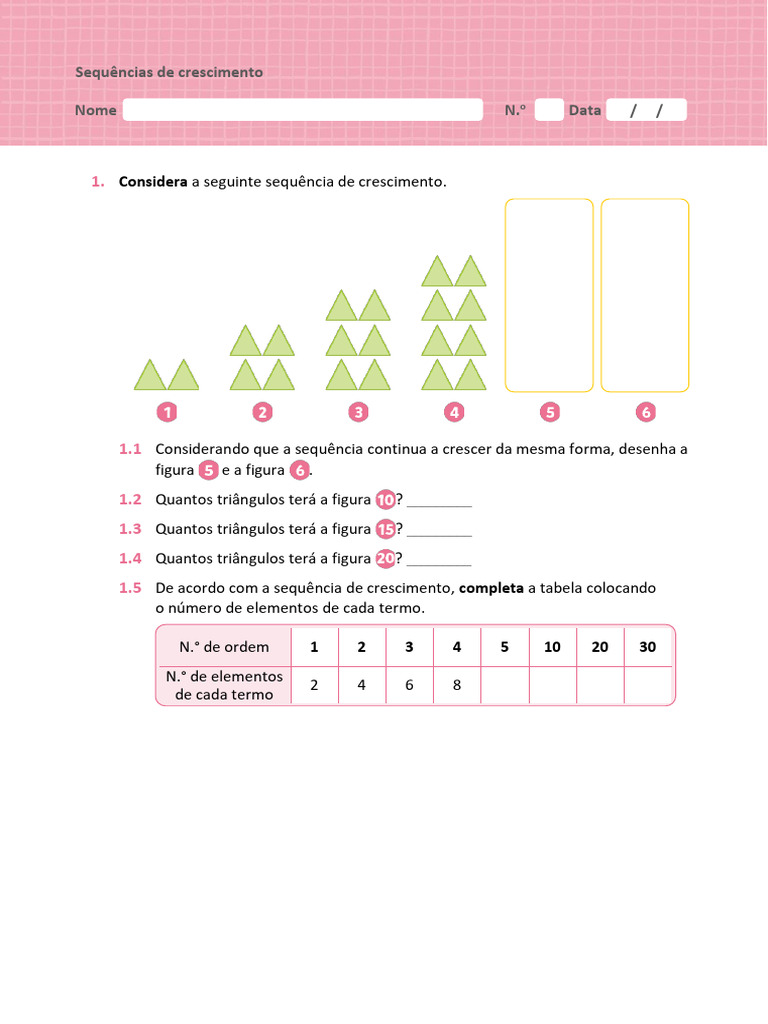 Sequências de Crescimento | PDF