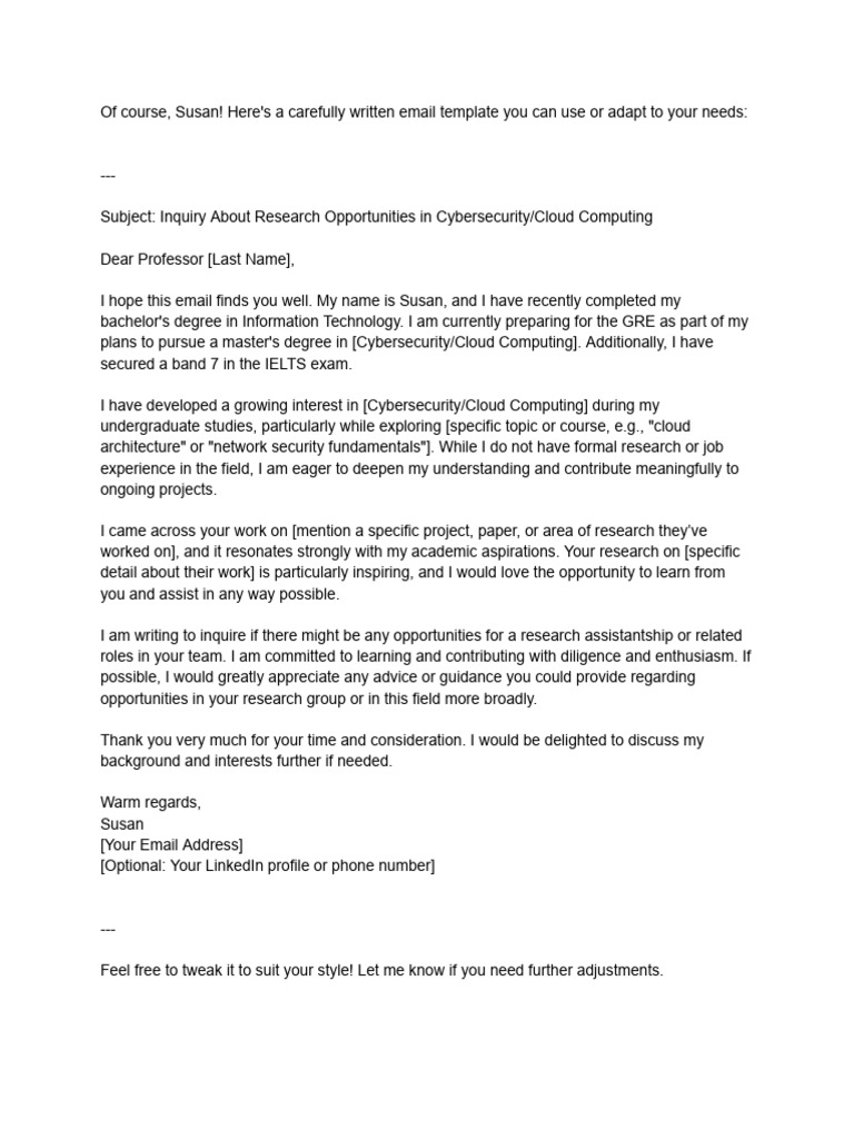 Professor Mailing Template | PDF