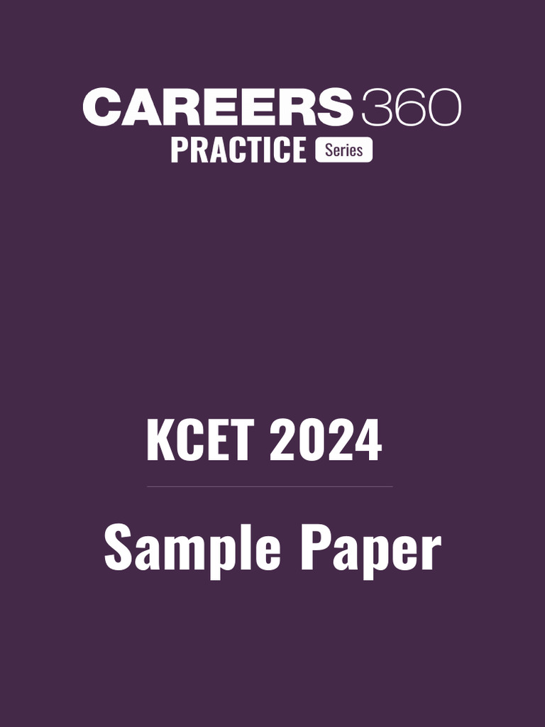 KCET 2023 Sample Papers 2 | PDF | Magnetism | Electrical Impedance