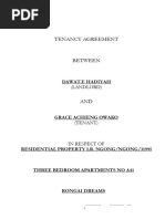 TENANCY AGREEMENT (Kenya) | PDF | Leasehold Estate | Landlord