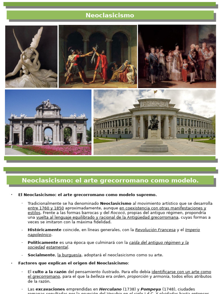 Neoclasicismo: Arte y Arquitectura | PDF | Francisco Goya | Las artes