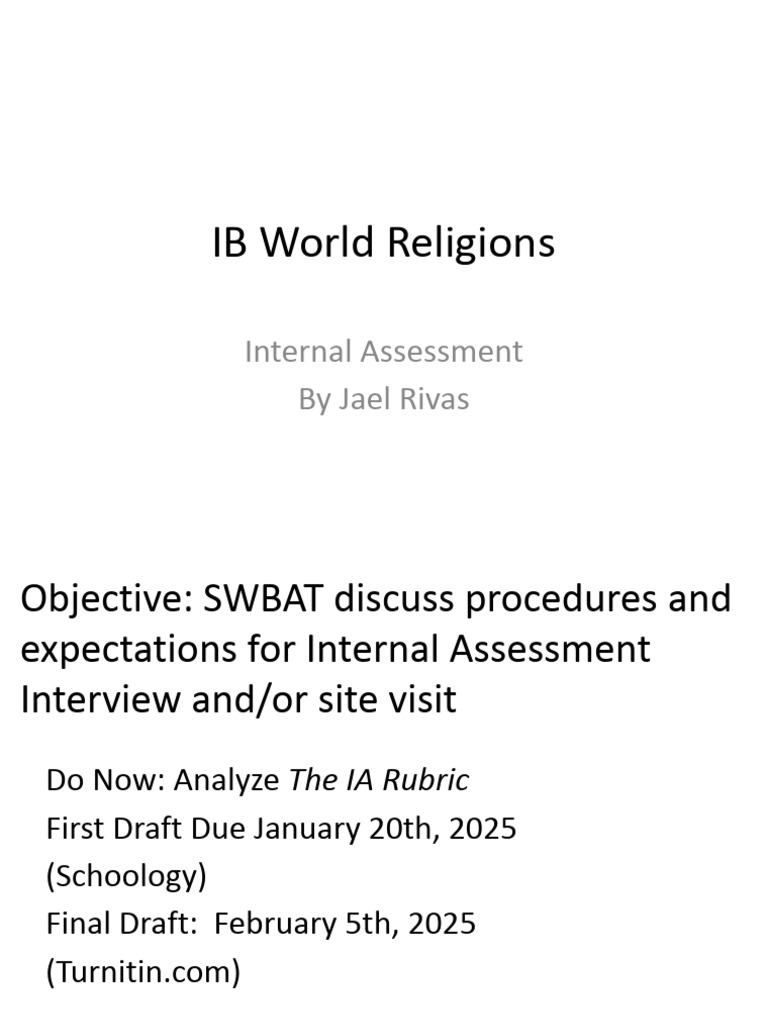 IB World Religions Investigative Study | PDF | Baptists | Rituals
