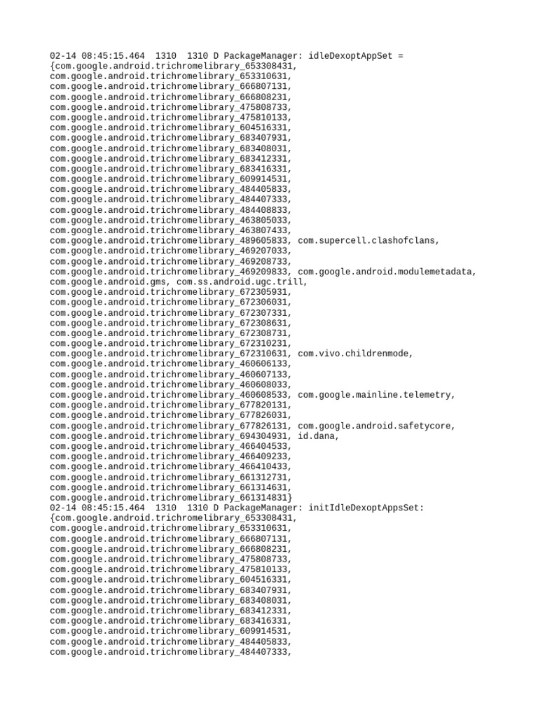 Android Package Manager Logs Analysis | PDF | Computer Engineering ...