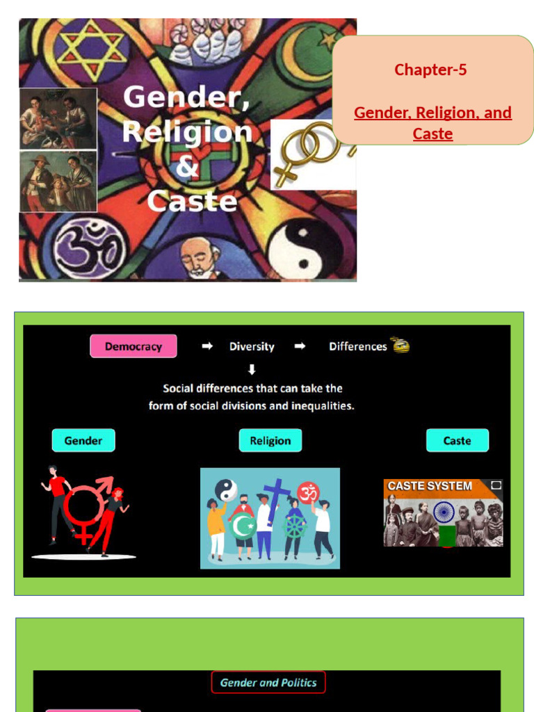 Gender, Religion and Caste | PDF