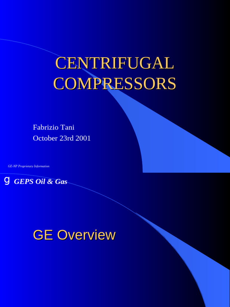 Centrifugal Compressors Overview Pdf Fluid Dynamics Gases