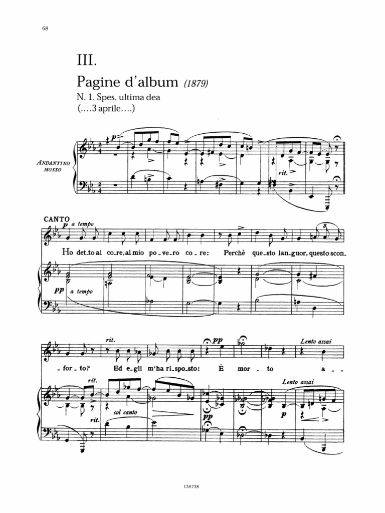 TOSTI Pagine d'album 1 | PDF