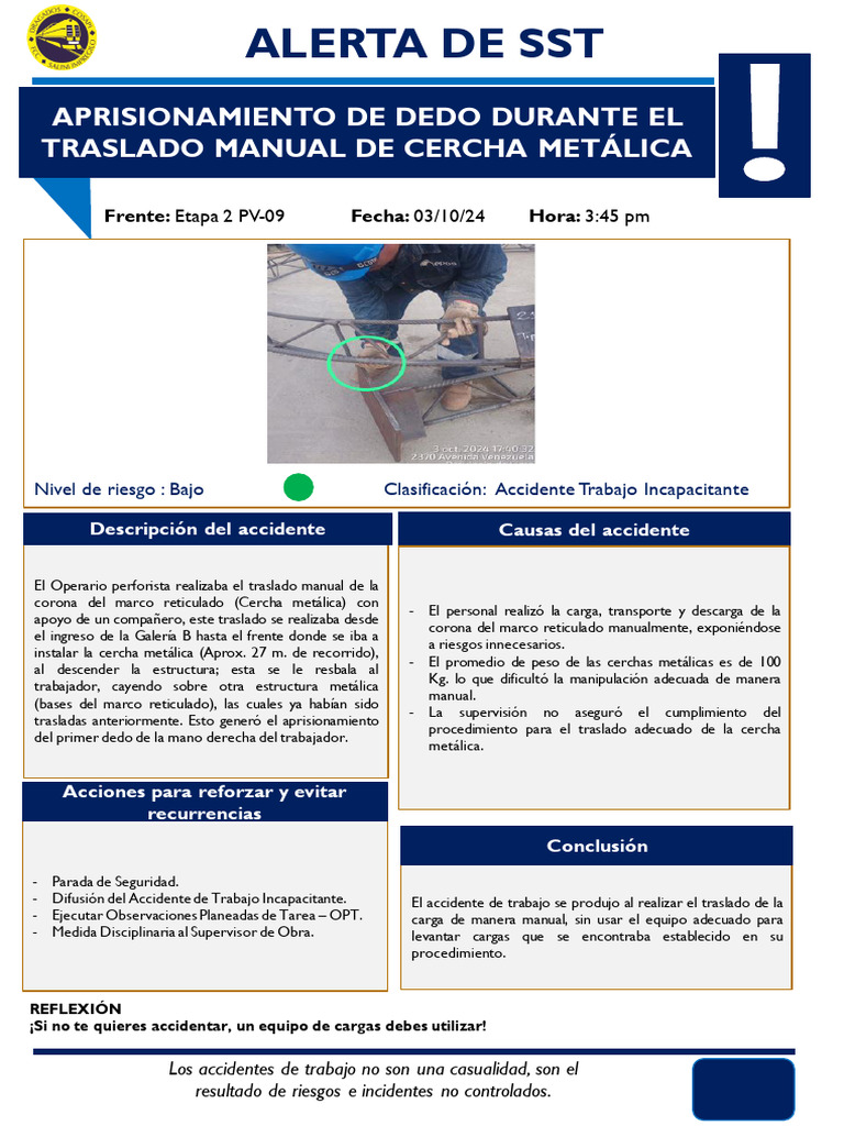 Alerta SST - PV09 APRISIONAMIENTO | PDF
