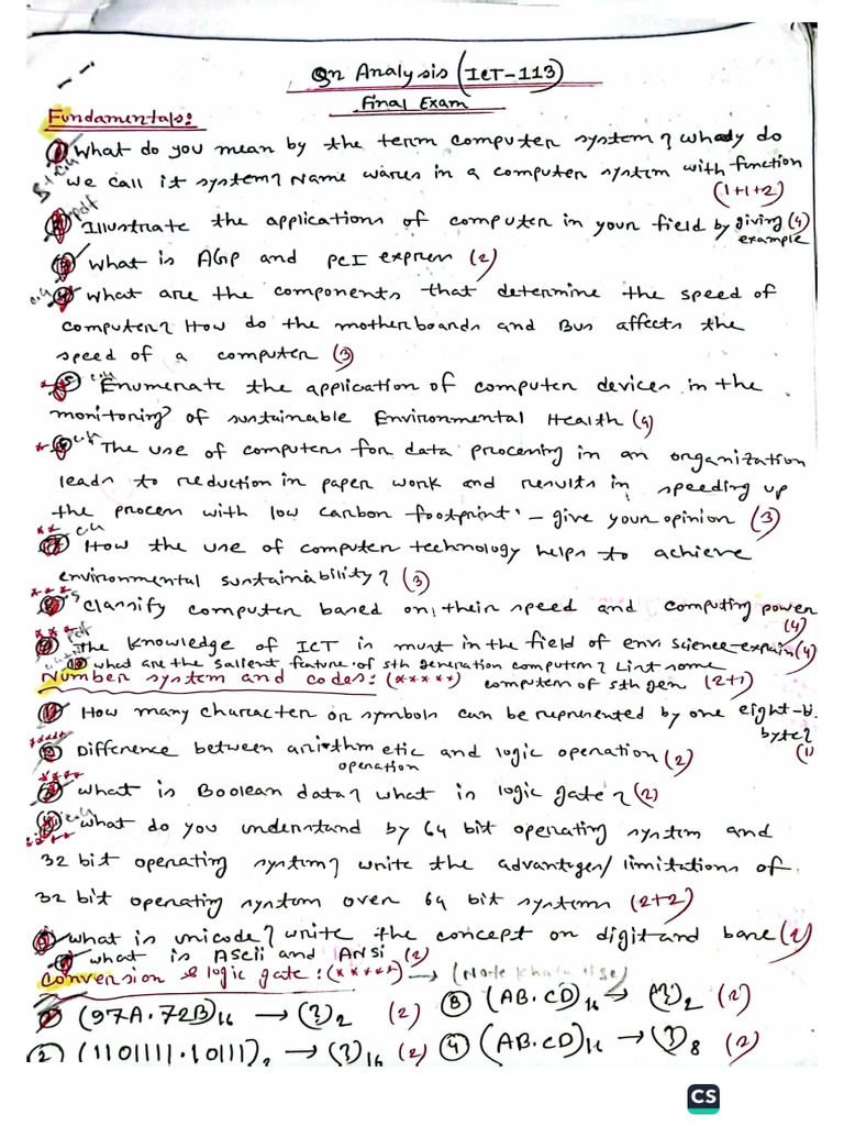 ENV-113 Semester Question Analysis | PDF