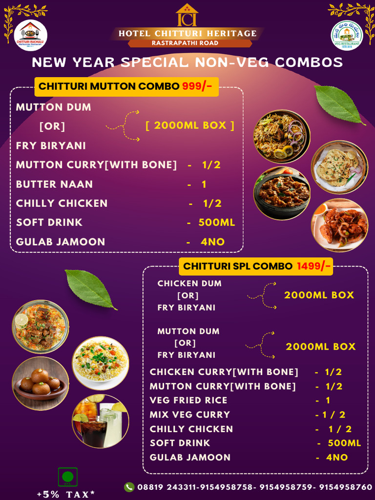 Chitturi Heritage New Year Combos | PDF