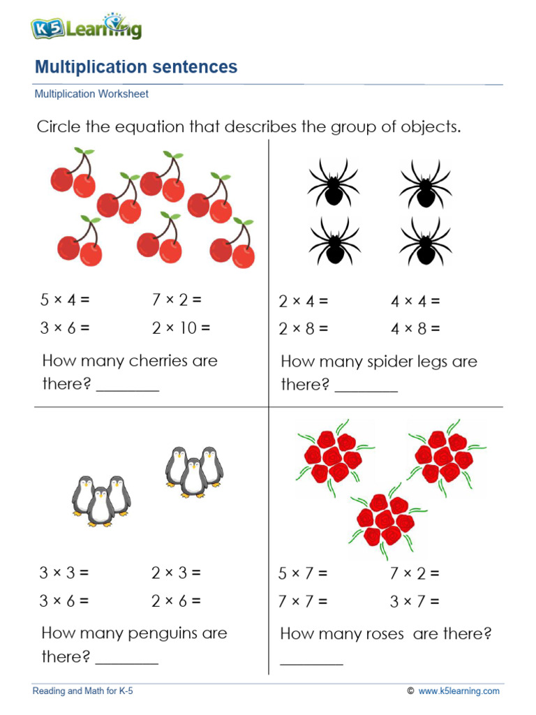 Ze Multiplication Sentences B - Q | PDF