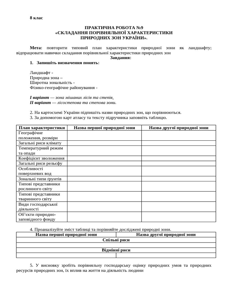 Практична робота №9 8 клас Pdf