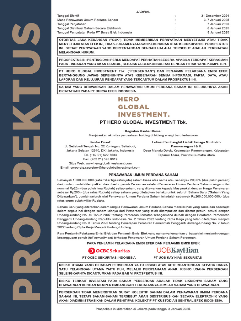06 - Hgii Prospektus Ipo 2025 | PDF